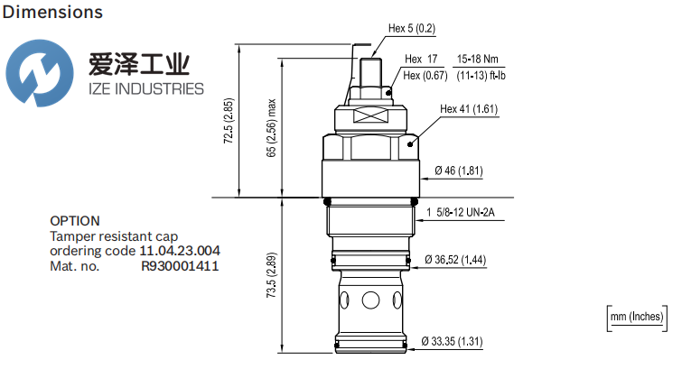 REXROTH OIL CONTROL阀045225035835000 R901096053技术规格 - 产品专栏 - 新闻中心 - 爱泽工业 ...